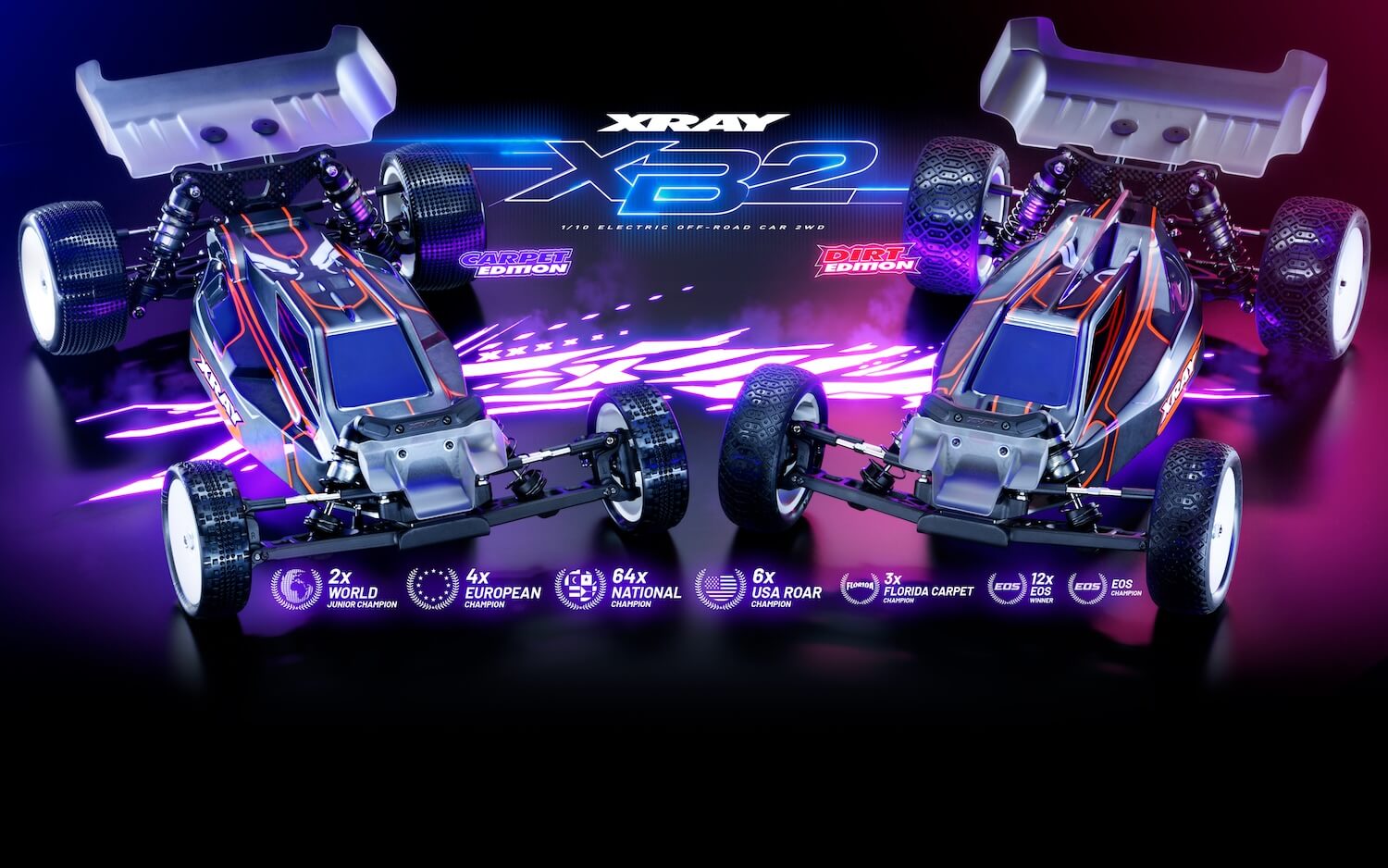 XRAY XB2D'26 - Dirt Edition - 2WD 1/10 Electric Off-Road Car | MIBOSPORT